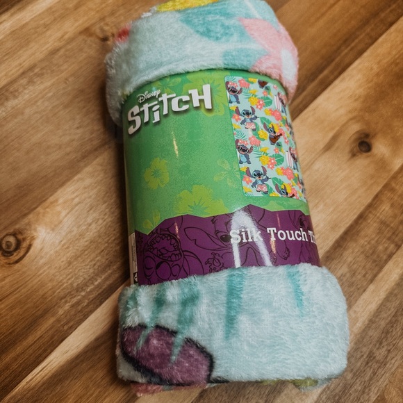 Disney | Bedding | Disney Stitch Plush Throw Blanket New | Poshmark